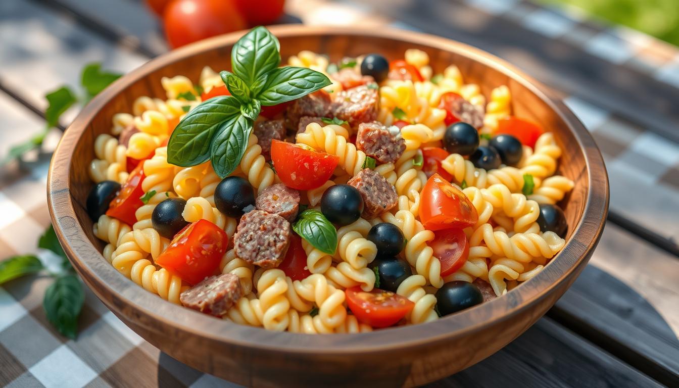 Best Cold Pasta Salad Summer Sausage Recipe
